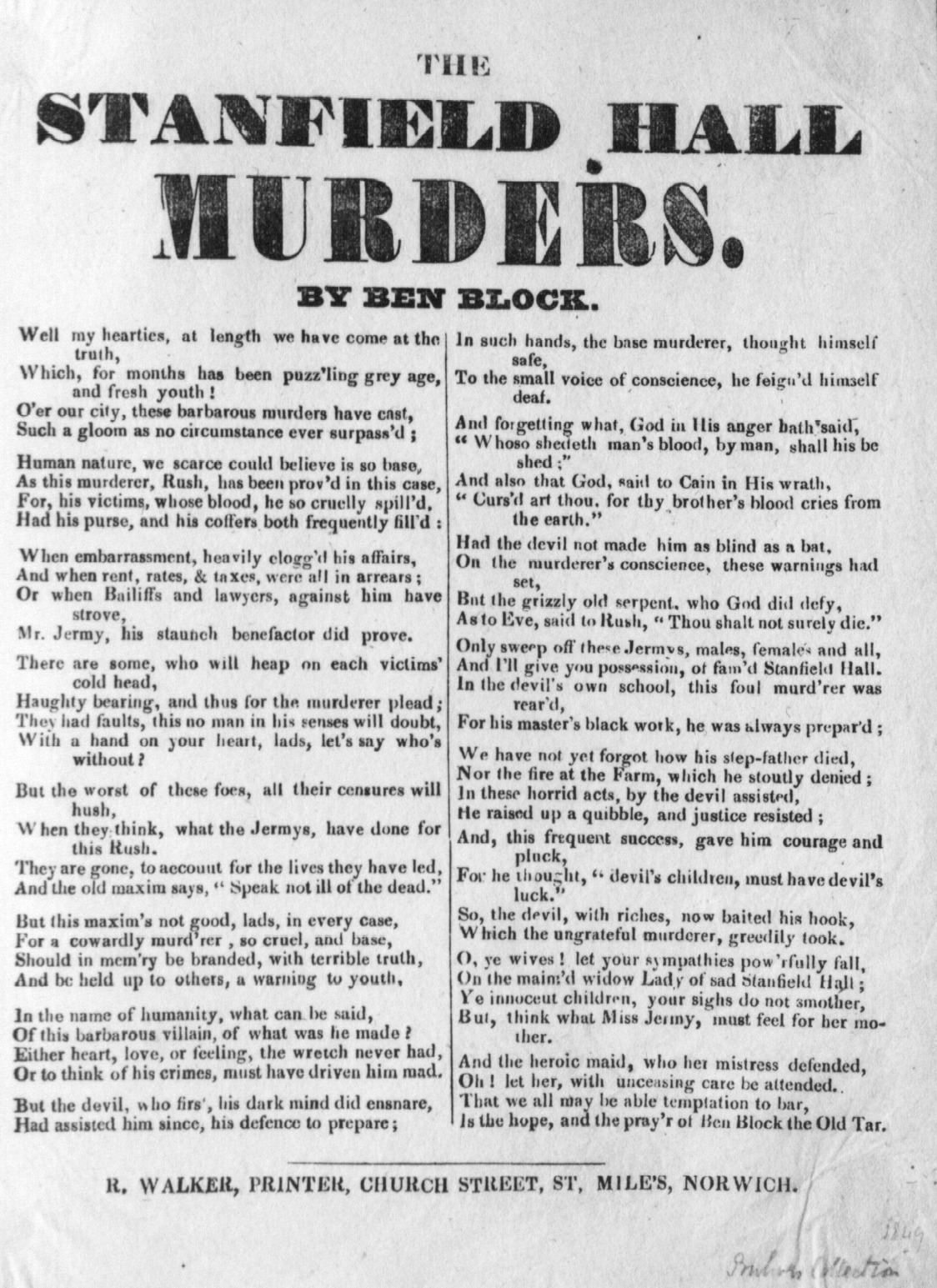 THE STANFIELD HALL MURDERS